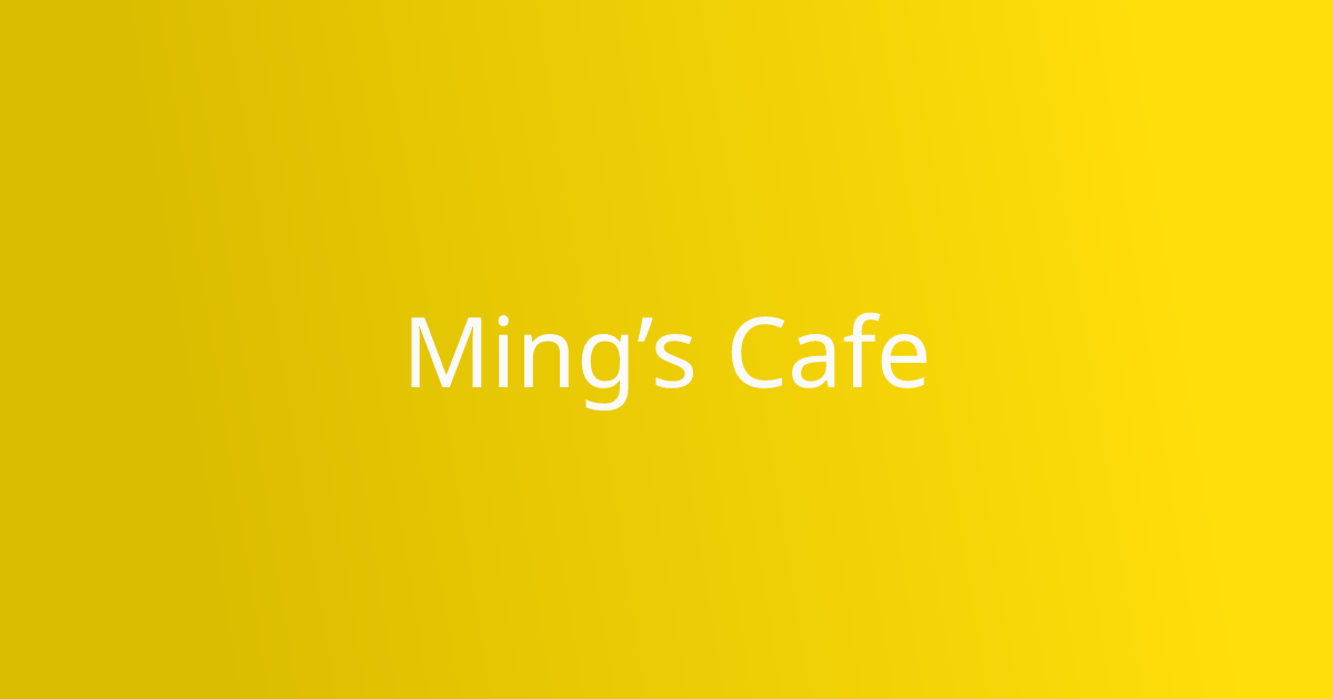 Order Authentic Chinese Online | Ming’s Cafe - Pickup or Delivery Available